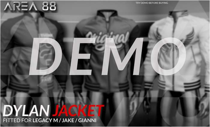 Second Life Marketplace - AREA 88 / Dylan Jacket DEMO